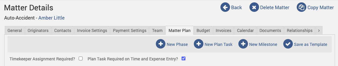 Tip of the Week: Creating Matter Plans